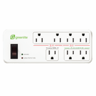 New Design - Tier 1 Advanced Power Strip - 7 Outlet (Compact ...