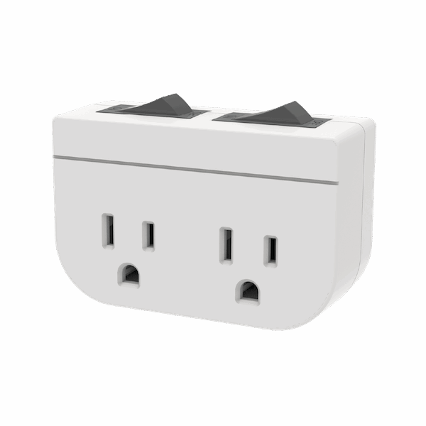 Double Outlet Power Switch - Greenlite Lighting Corporation USA