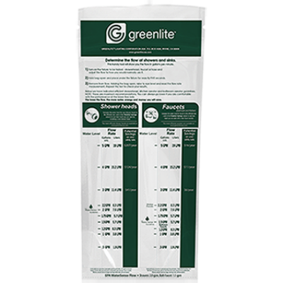 Water Conservation Flow Rate Bag - Efficient water conservation ...